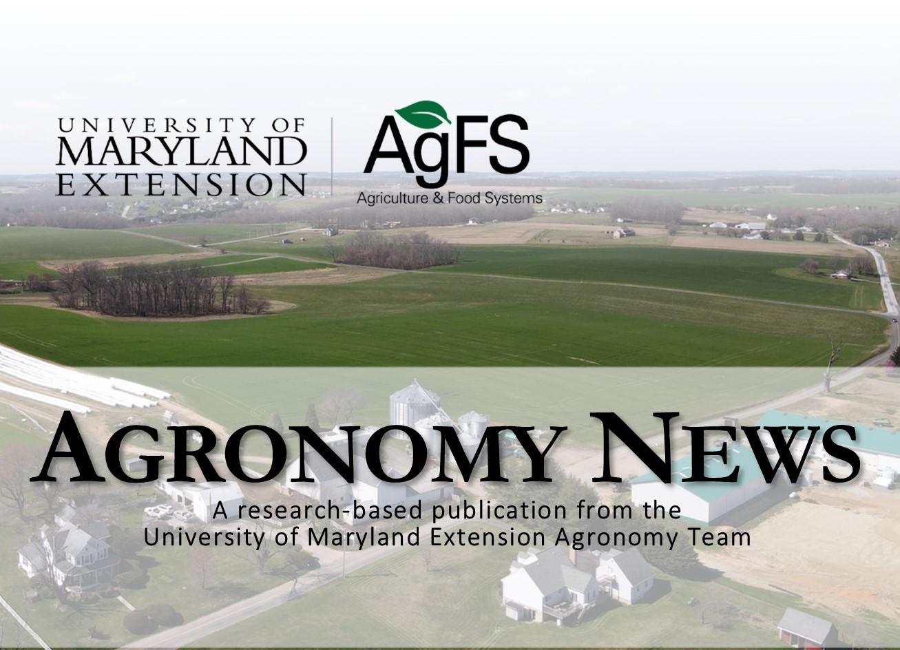 Agronomy News-April 2024 | University of Maryland Extension